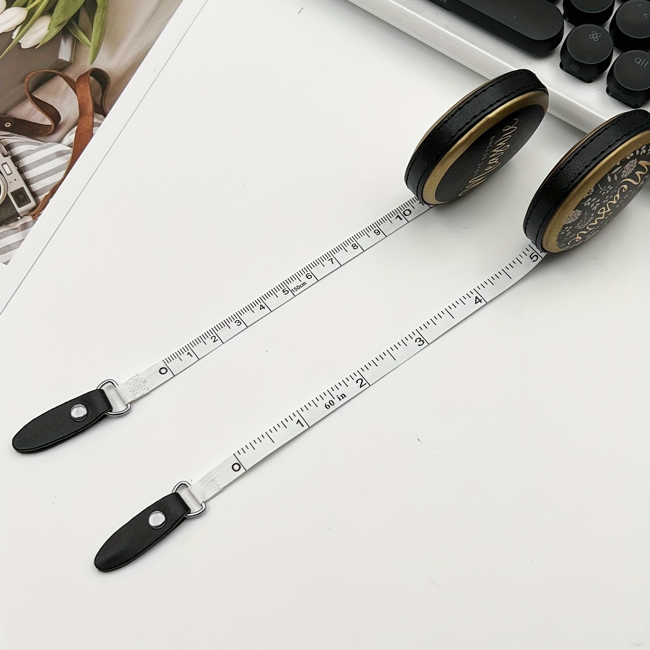 1 5 meter portable retractable retro pu leather mini tape measure ...