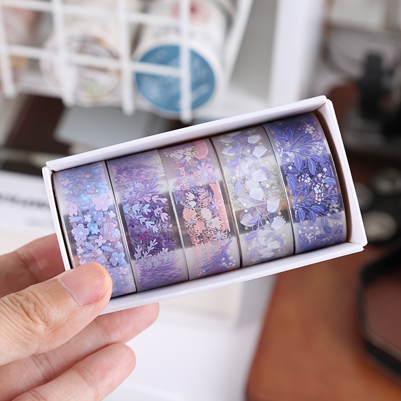 Creative Transparent Pet Flower Words Paper Journal Sticker - Temu ...