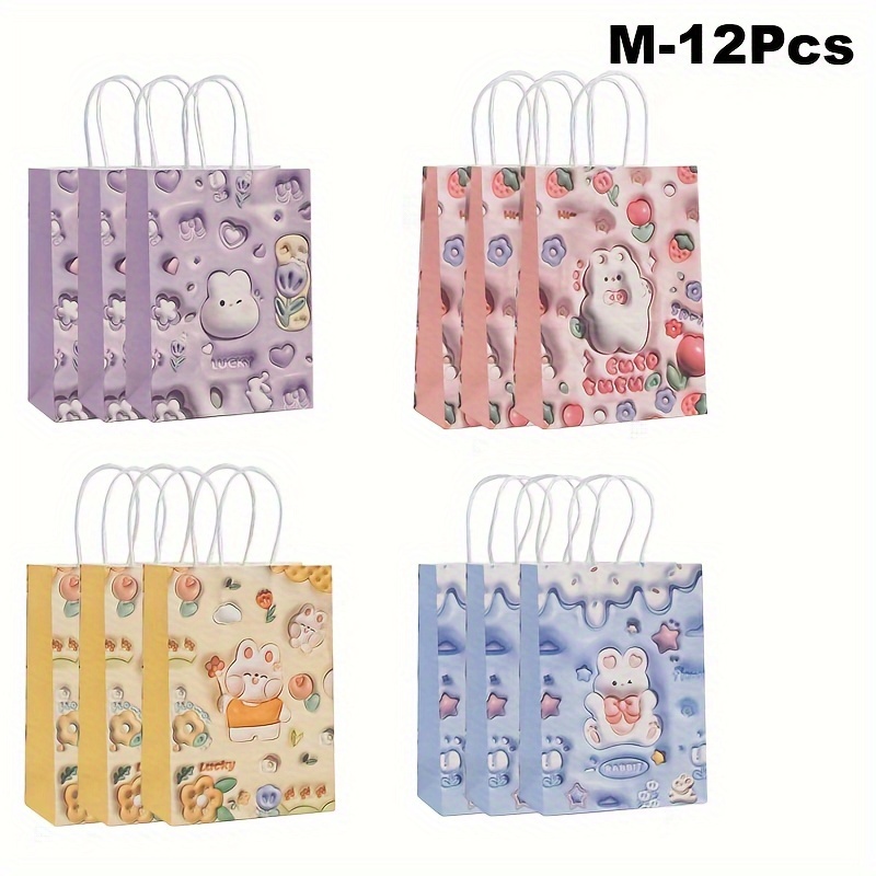 Easter Gift Bags Easter Snack Bags Handles Easter Party Gift - Temu ...