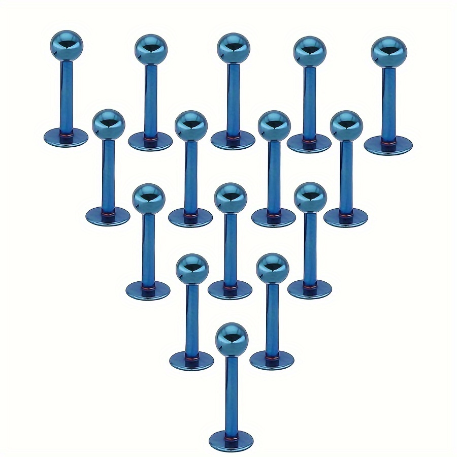 Minimalist Stainless Steel Flat Base Lip Studs Ear Studs - Temu Ireland