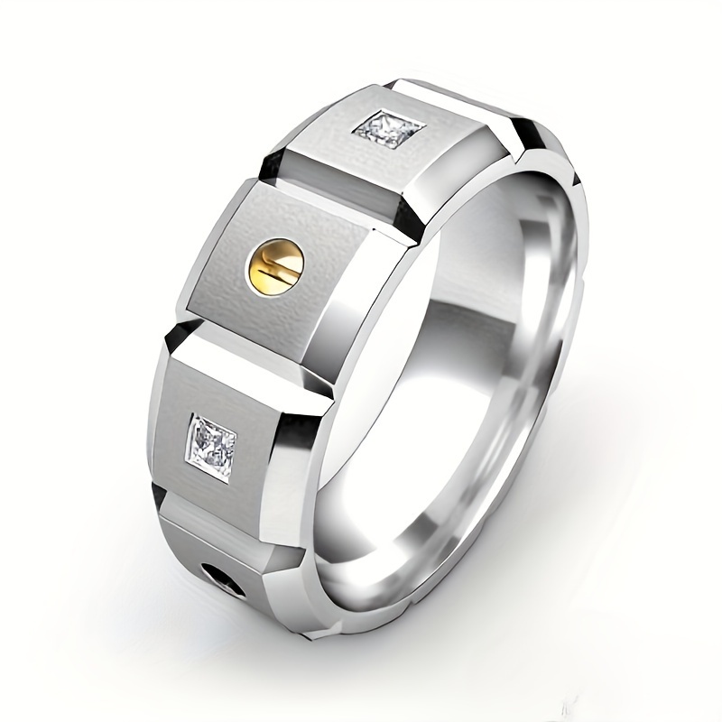 Classic Durable Wide Ring, Comfortable Eternal Ring Men's Wedding Ring ...