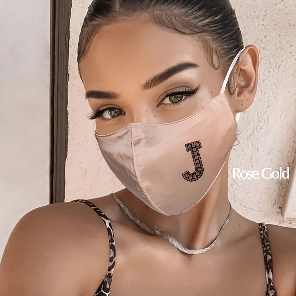 Cloth Face Mask Stylish Rhinestones Perfect Everyday Fashion - Temu ...