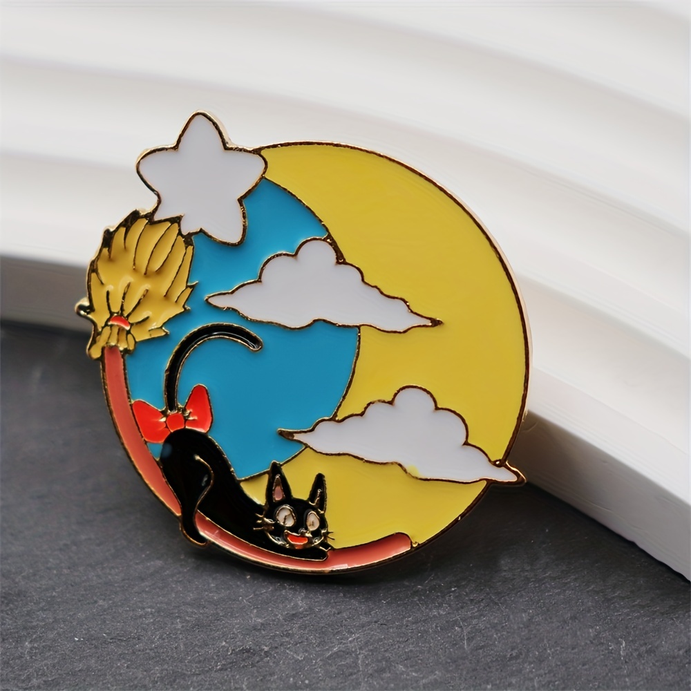 Cat Brooch Men Cute Cartoon Design Flying - Temu