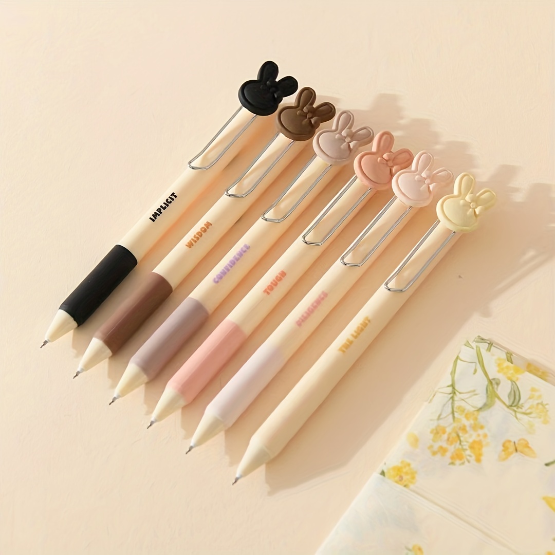 1 Rabbit Decorative Neutral Pen Gel Ink Rollerball Pens Plastic Quick ...