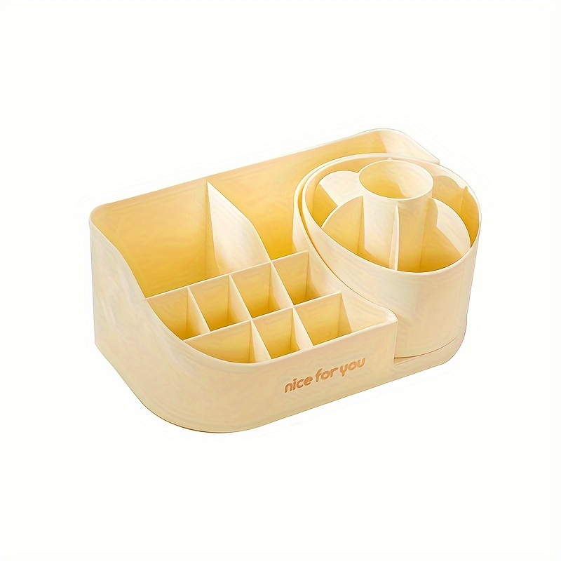 Desktop Cosmetics Storage Box Large Capacity Rotating - Temu United Kingdom