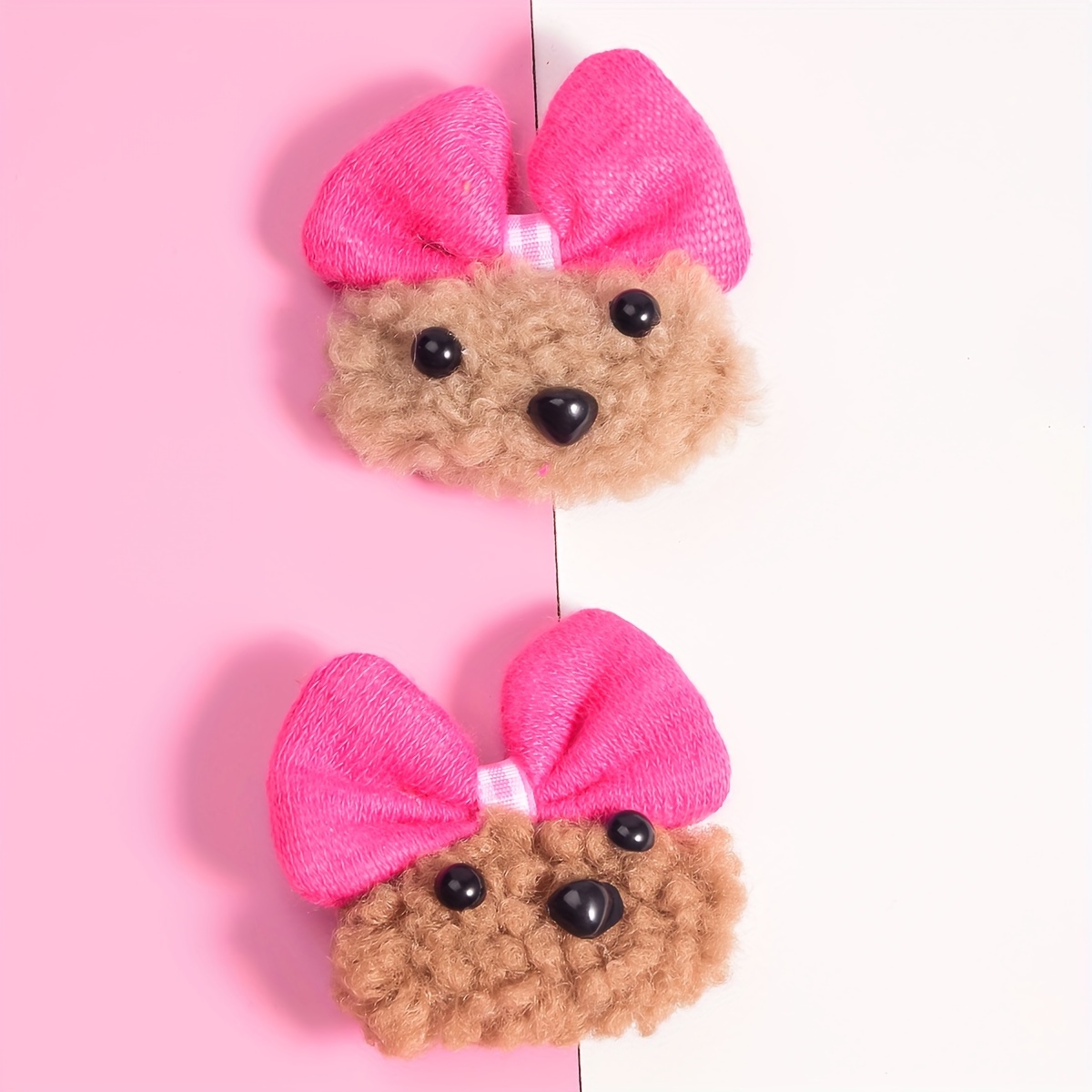 Puppy Hair Clips Adorable Cartoon Sweet Cute Bow Decor - Temu Canada