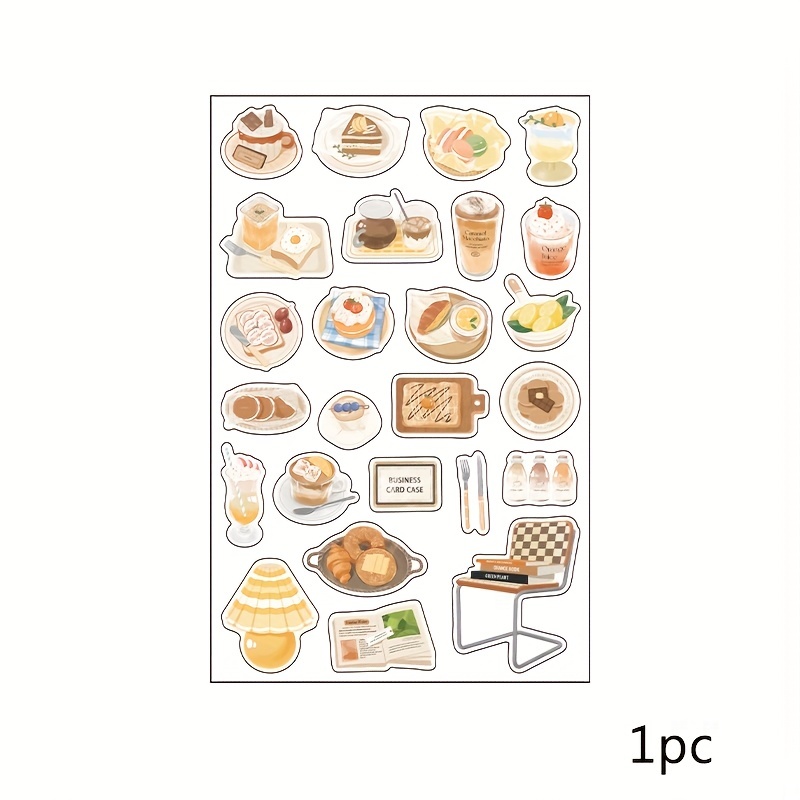 High quality Self adhesive Sticker Small Cute Dessert Hand - Temu ...