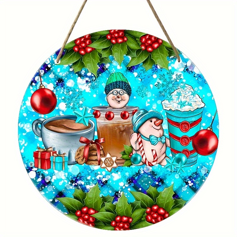 Round Vintage Wooden Plaques Christmas Signs Christmas - Temu Canada