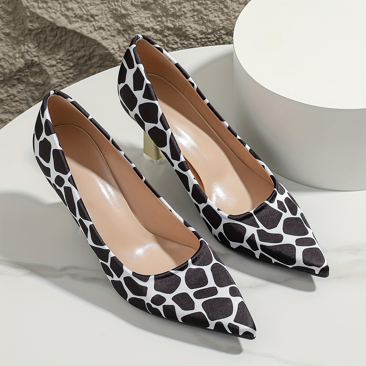 Womens Fashion Dress Pumps Pointed Toe Slip Banquet High - Temu United ...