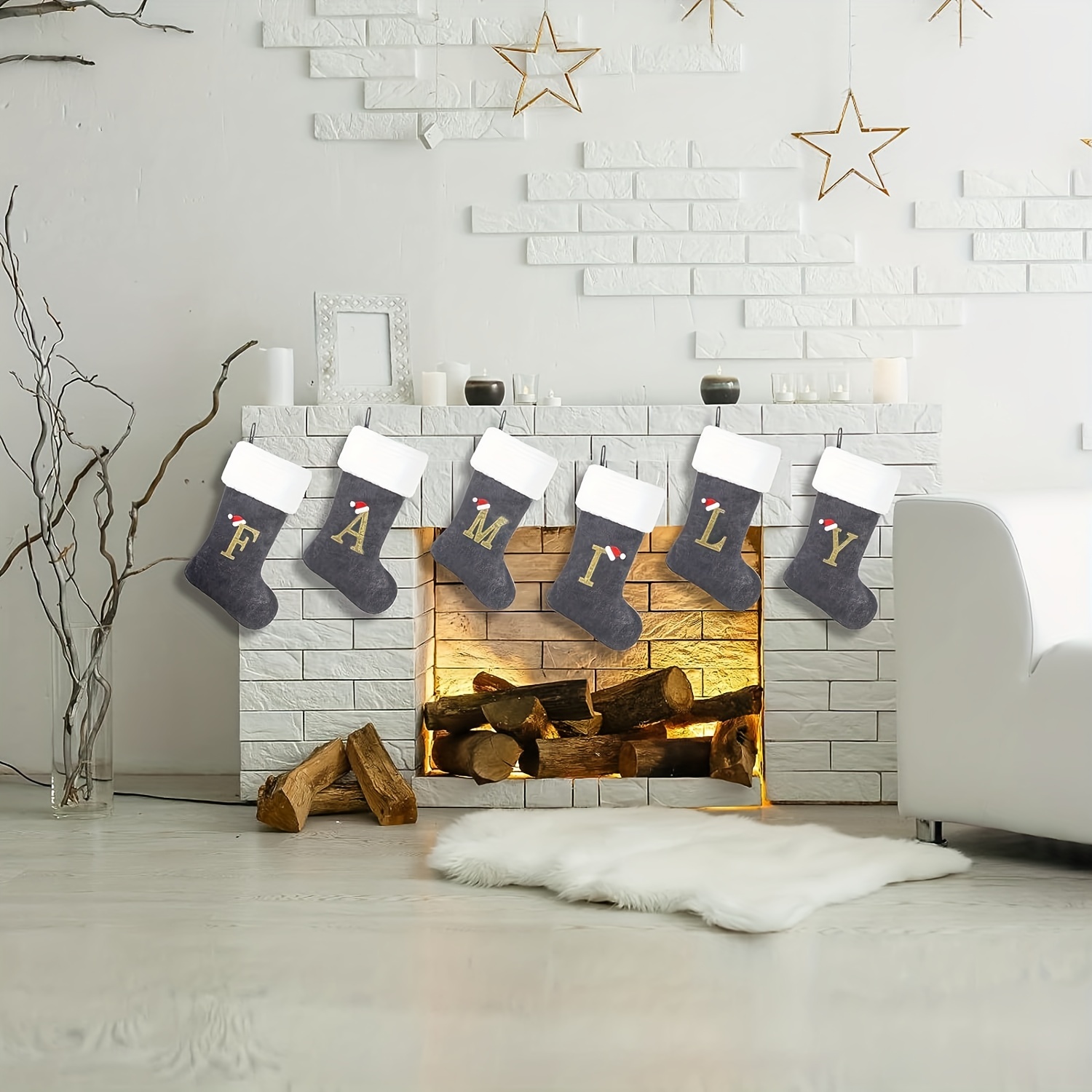 1pc Wholesale Spot Velvet White Gray Ornaments For Luxury Christmas ...