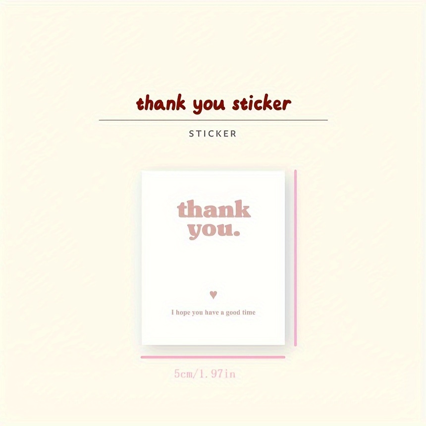 Thank Sealing Sticker Thank Translation Simple Versatile - Temu Australia