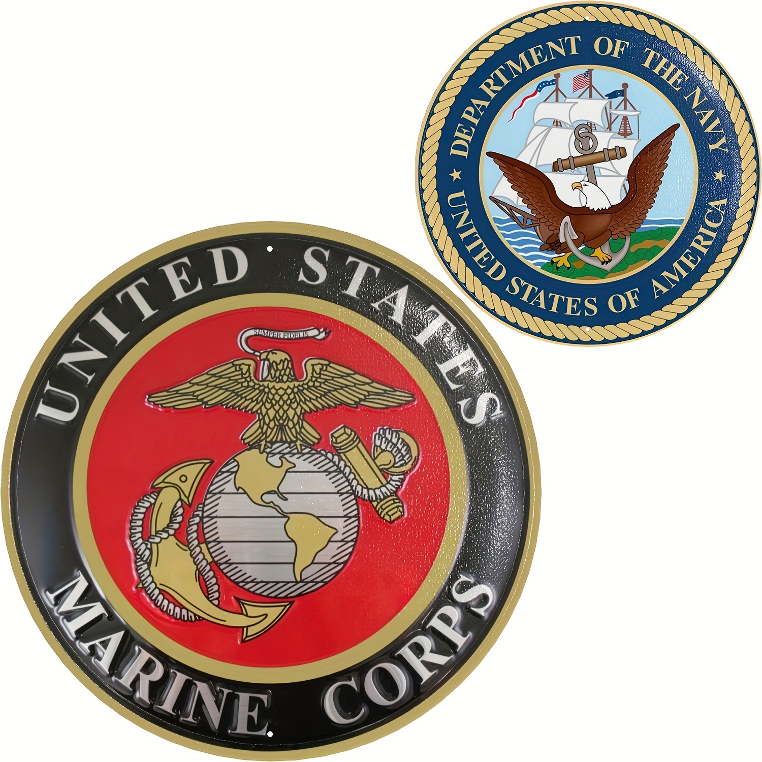 1pc Tags America United States Air Force Logo Metal Sign, Round ...