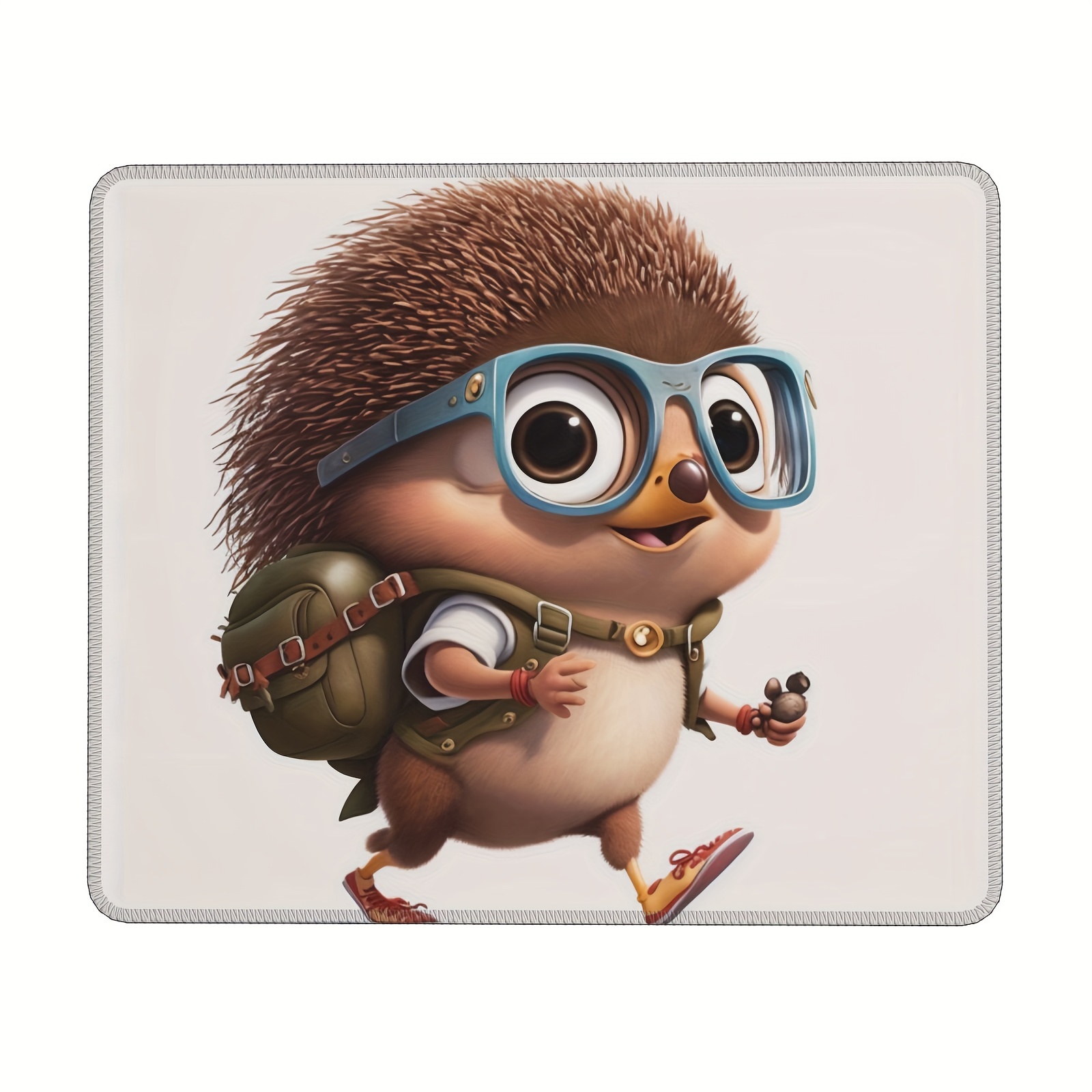 Small Hedgehog Pattern Square Mouse Pad Gaming Home Office - Temu Canada