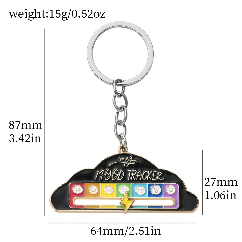 Social Battery Interactive Key Chain Mood Expressing Keyring - Temu ...