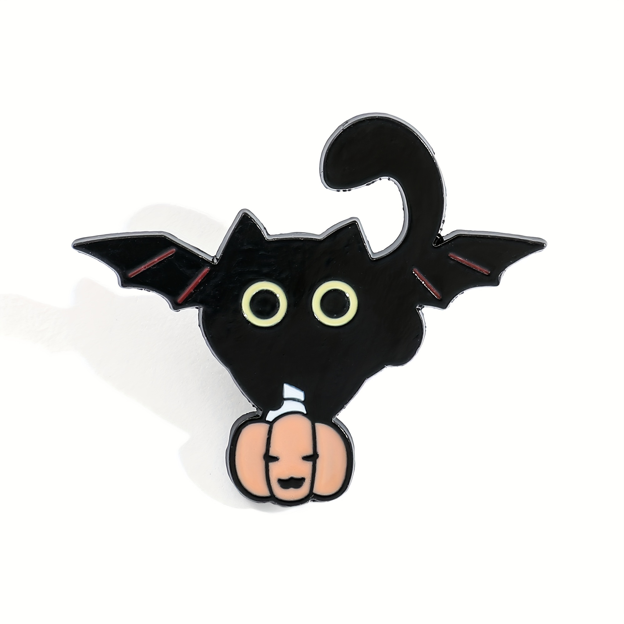 Animal Cat Brooches Human Skeleton Pumpkin Black Cat Lapel - Temu Canada