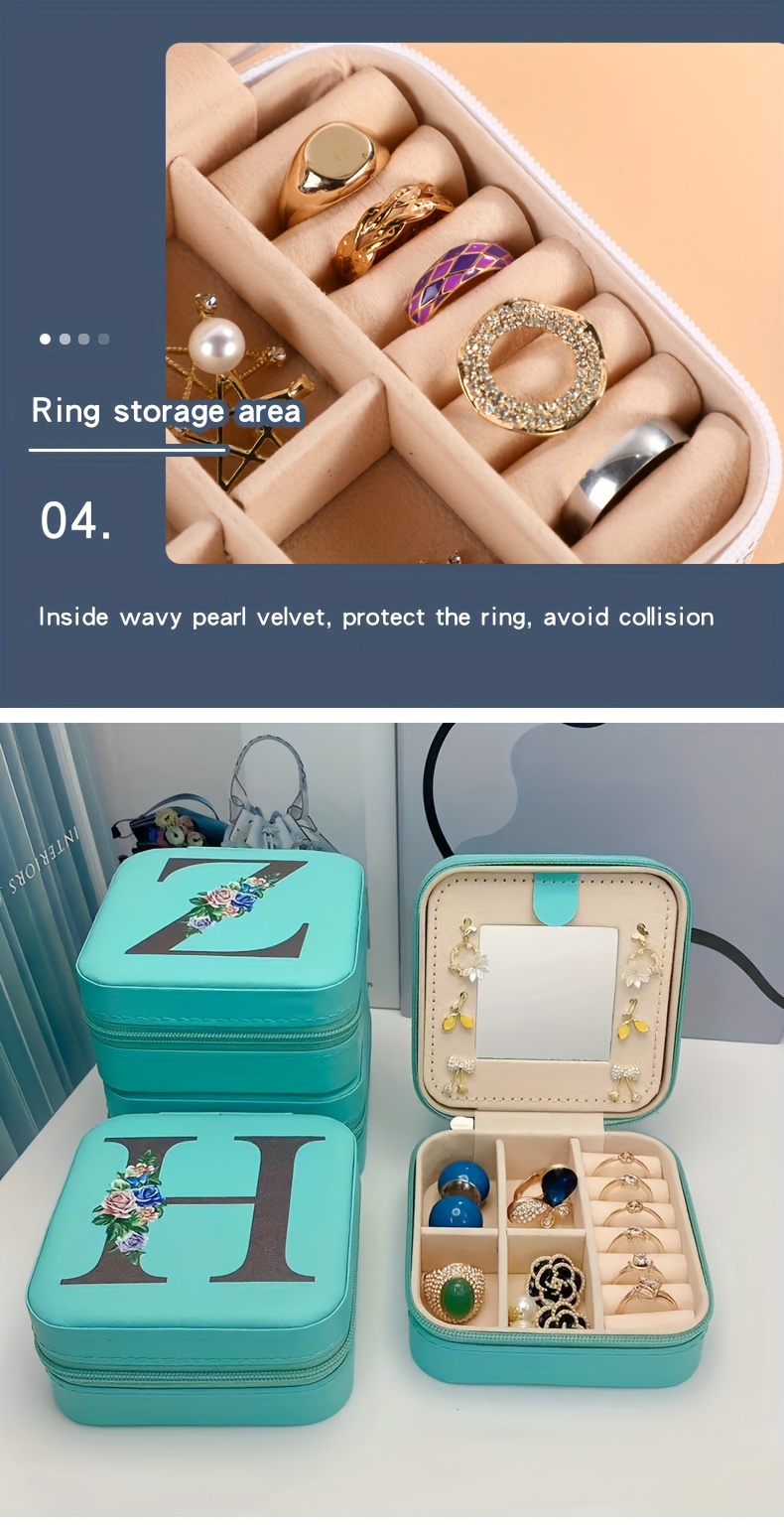 Personalised Jewellery Box Travel Jewelry Case Custom Made - Temu Australia