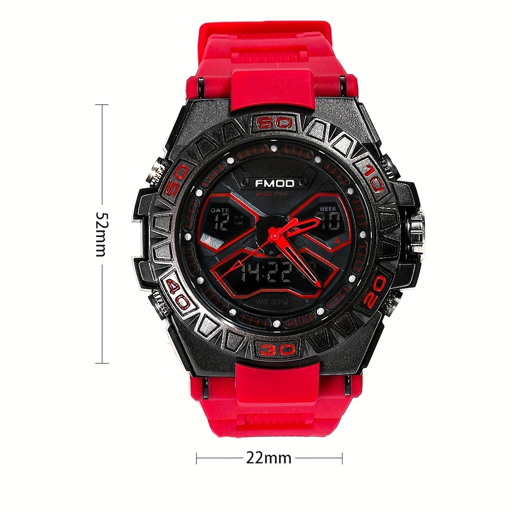 Men's Electronic Watch, Sports Waterproof Alarm Clock Wrist Watch ...