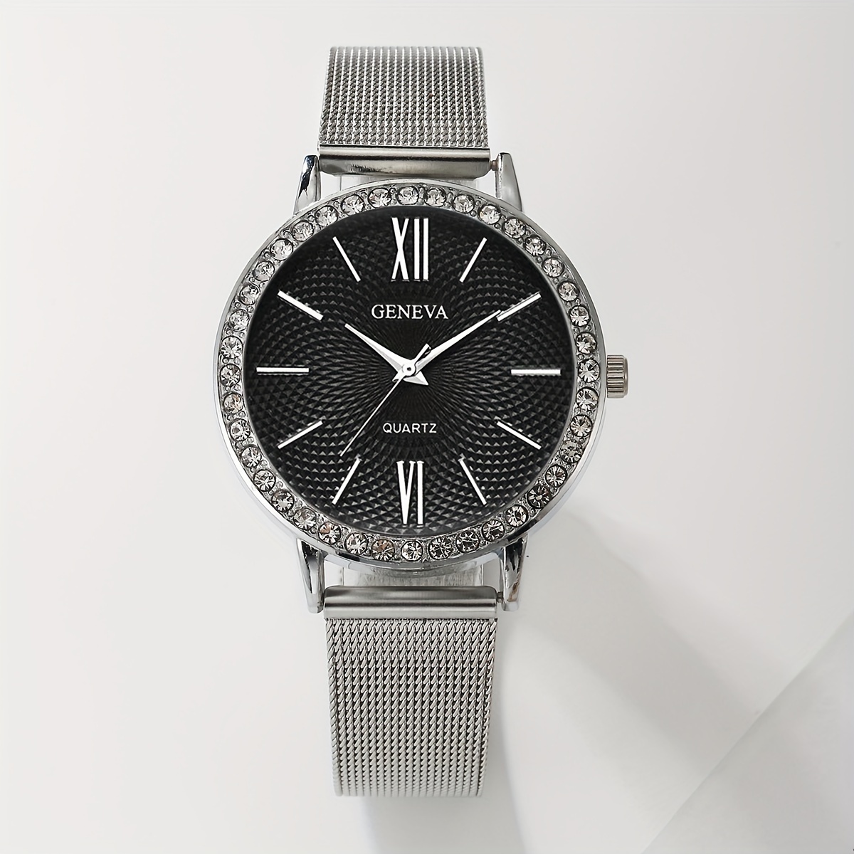 Women's Watch Luxury Rhinestone Quartz Watch Business - Temu United Kingdom