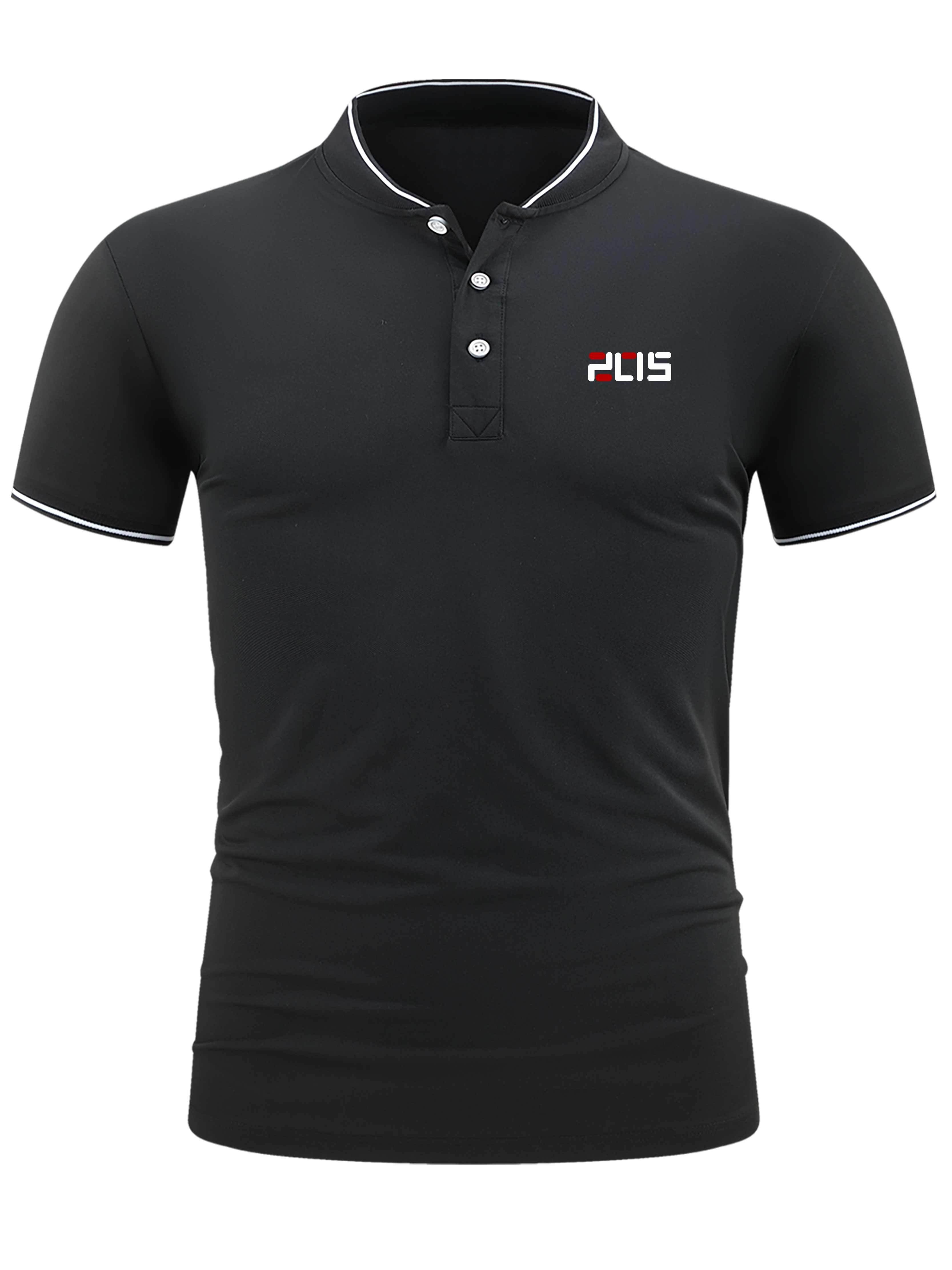 men's golf shirt numbers print short sleeve breathable - Temu New Zealand