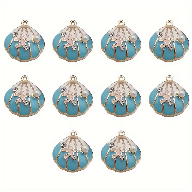 Zinc Alloy Enamel Marine Life Pendant Charms Suitable Diy - Temu United ...