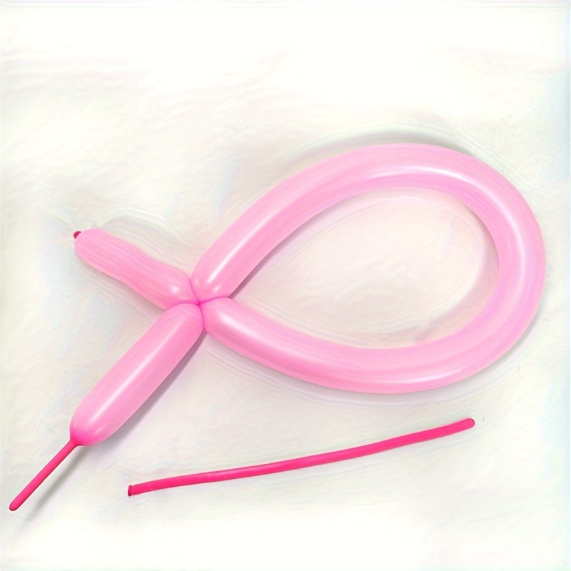 80pcs Matte Long Strip Balloons Red White Transparent Black Orange ...