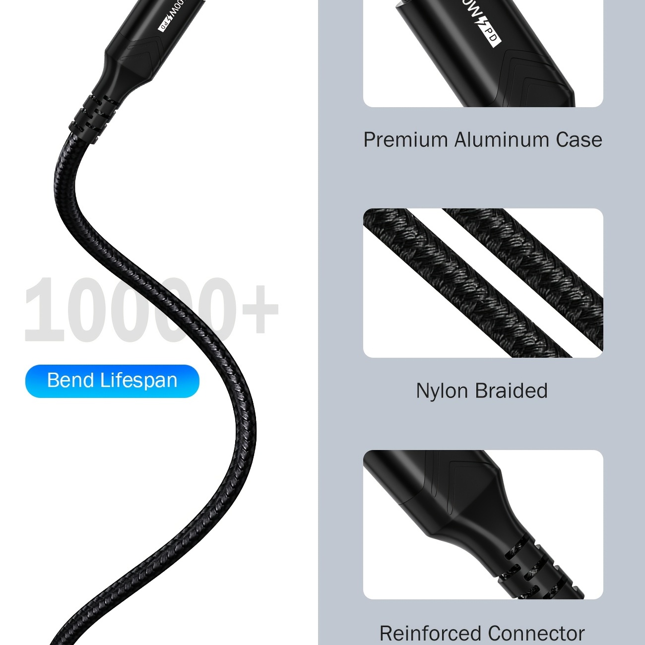 Usb C Cable Super Fast Charging Data Transfer Usb C To Usb C - Temu