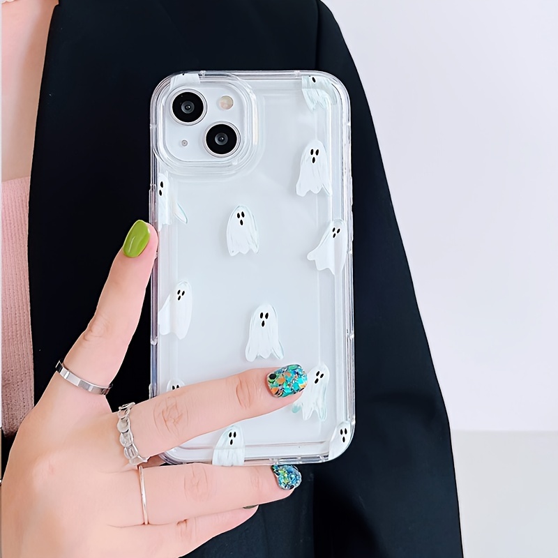 Simple Pattern Transparent Protective Phone Case Suitable - Temu Portugal