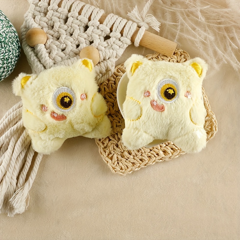 Plush Three dimensional Cartoon Yellow Big Eye Cloth - Temu Australia