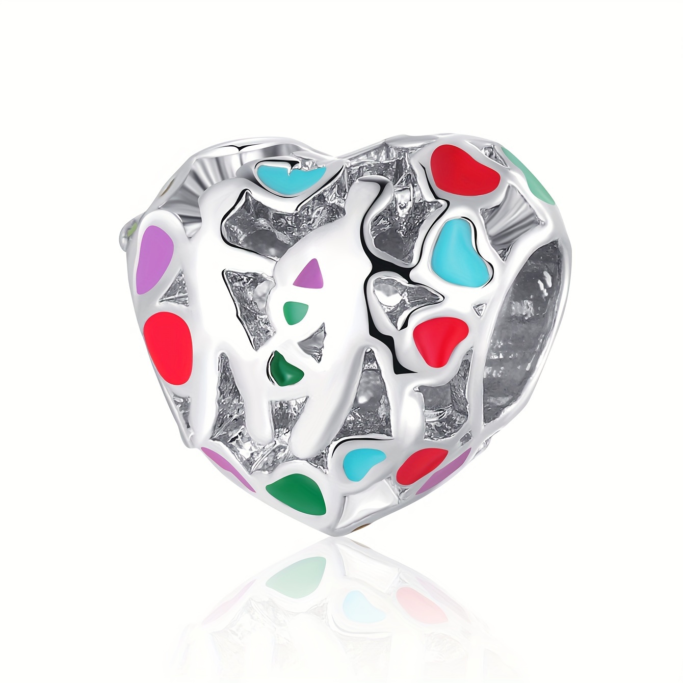 Minimalist Multi Color Hollow Peach Heart Beaded Series Fit - Temu ...