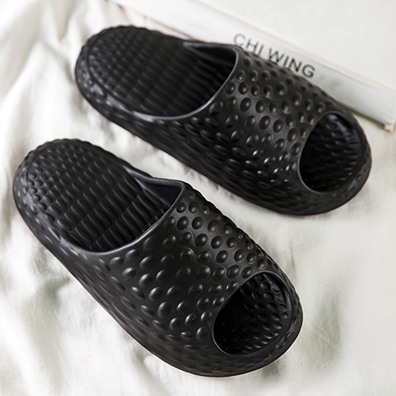 Solid Color Minimalist Pillow Slides Soft Sole Lightweight - Temu ...