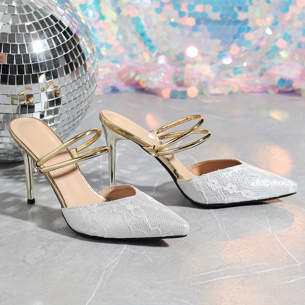 Flower Pattern Stiletto Heels Women s Elegant Point Toe - Temu Canada