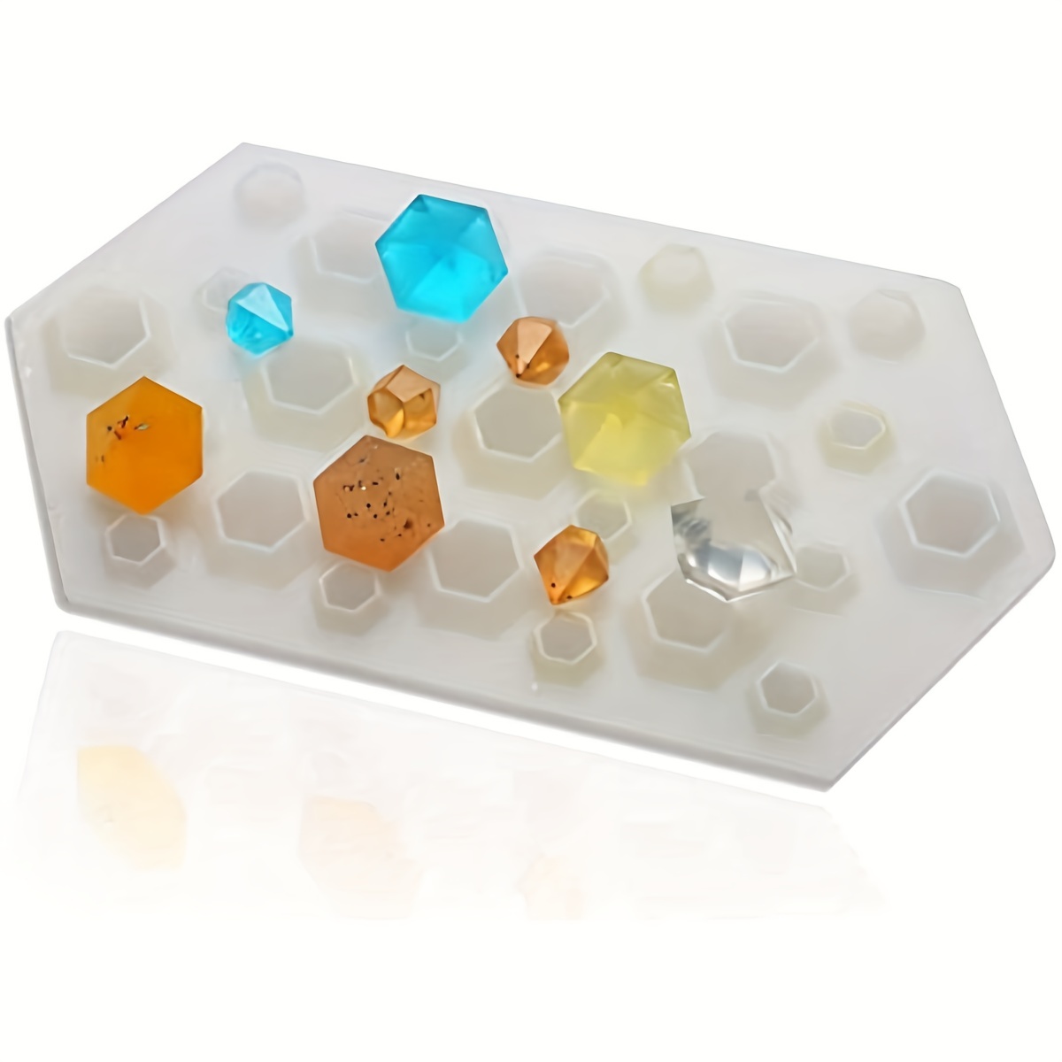 3d Rhinestone Transparent Gem Silicone Mold Diy Making Clay - Temu