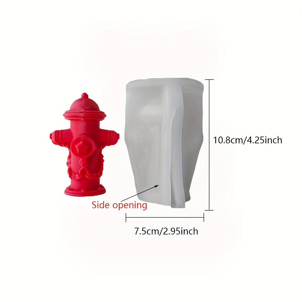 Silicone Fire Hydrant Mold Diy Aromatherapy Candles Plaster - Temu