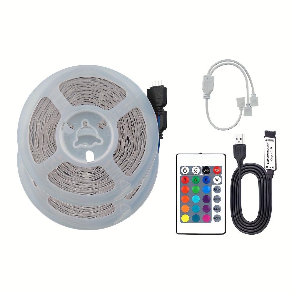 Led Strip Light 1~ Ir Remote Control 5v Powered 2835rgb - Temu United ...