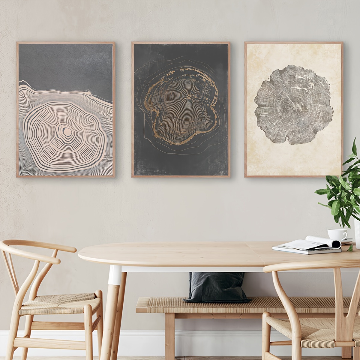 Wooden Wheel Retro Style Decorative Painting Brown - Temu Australia