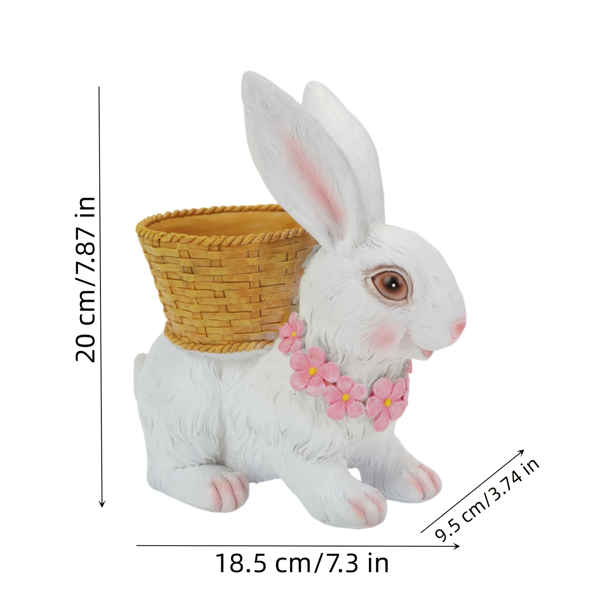 Rabbit Flowerpot Small Planter Container Landscape Plants - Temu New ...