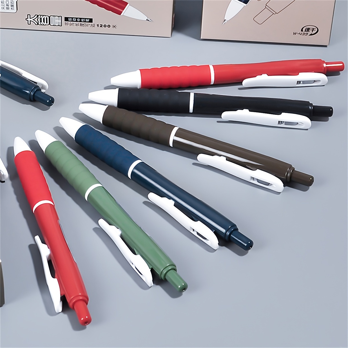 Wqn 439 2pcs 6pcs Green Extendable Pen 0 5mm Tip Large Capacity Refill ...