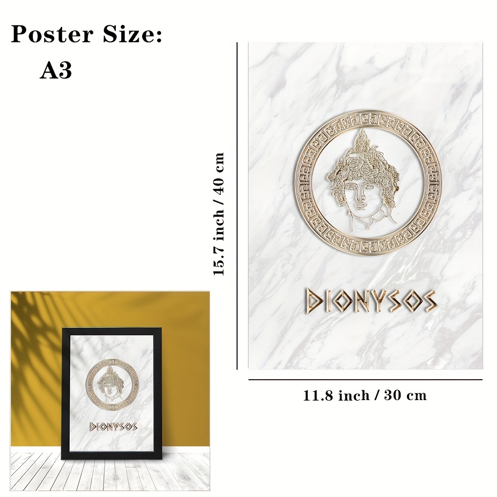 Large Size Retro Art Design Greece Culture Gods Wall Poster - Temu ...
