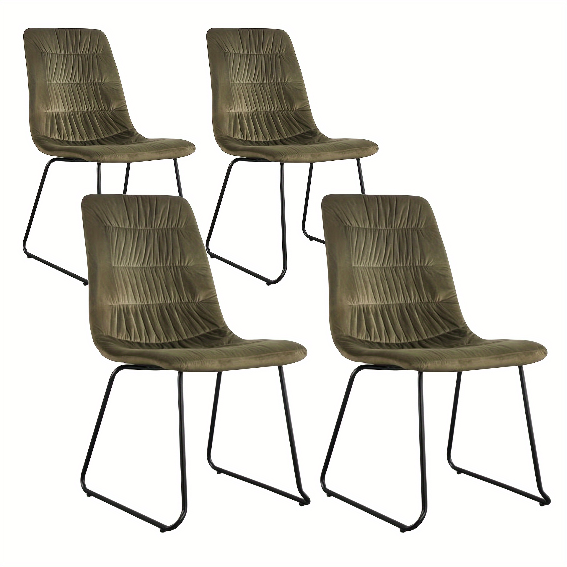 Velvet Dining Chairs Designed Upholstered Backrests Sturdy - Temu