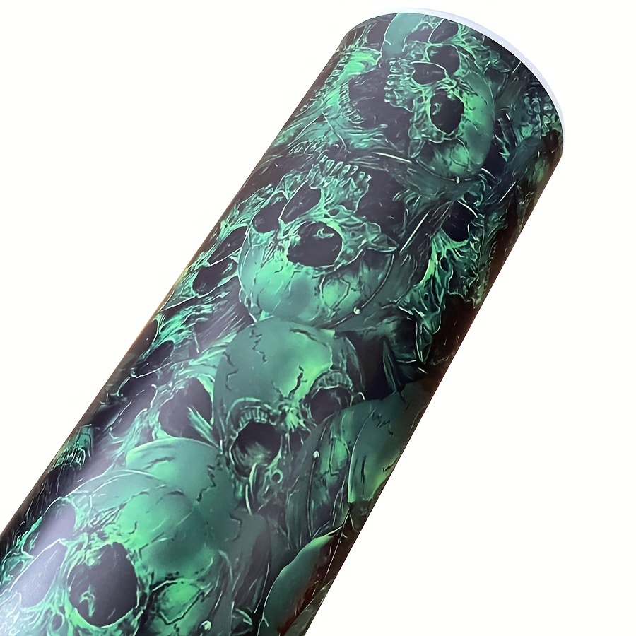 Graffiti Skull Pattern Sticker Trendy Vinyl Car Body Wrap - Temu