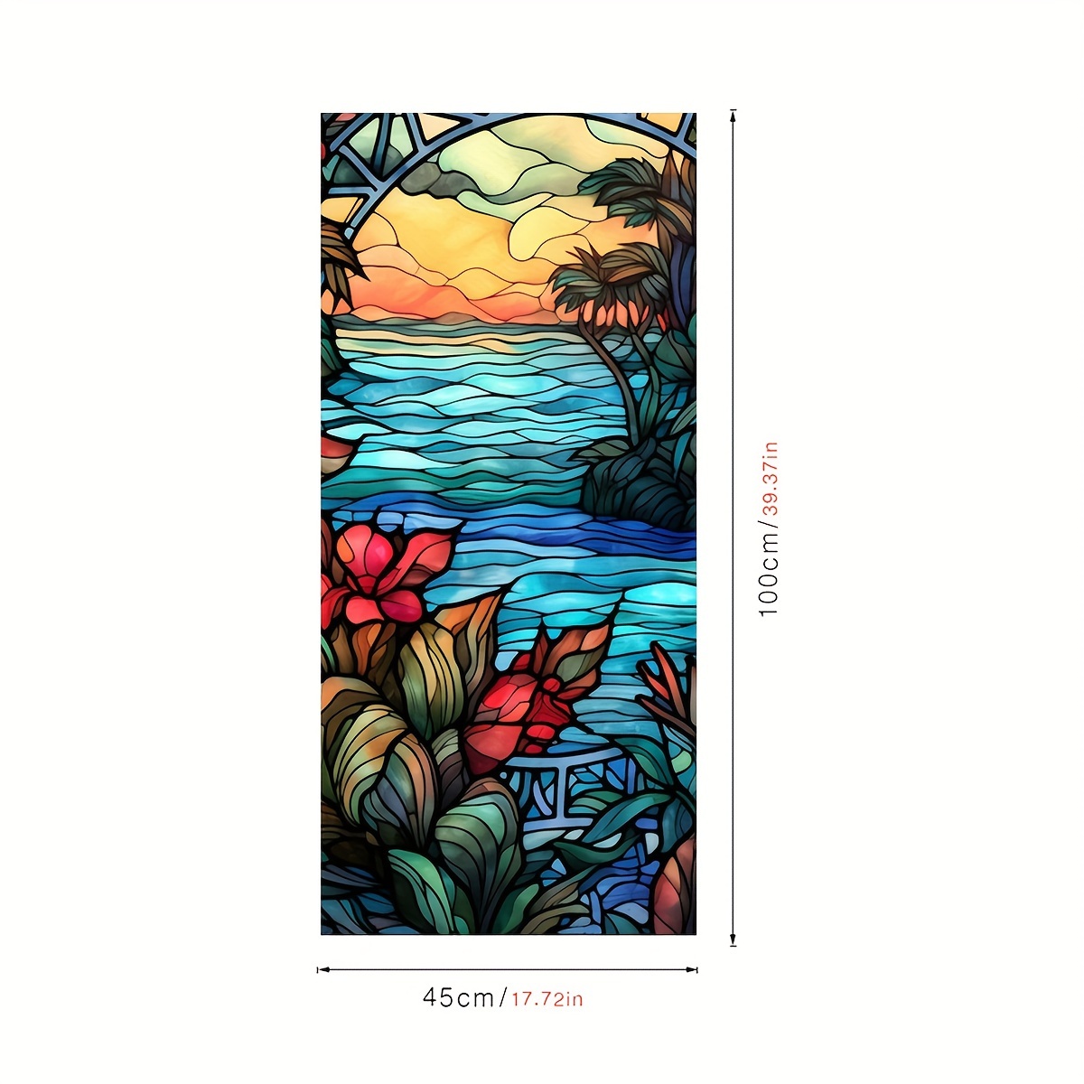 1pc Colorful Retro Window Glass Electrostatic Stickers - Temu United ...