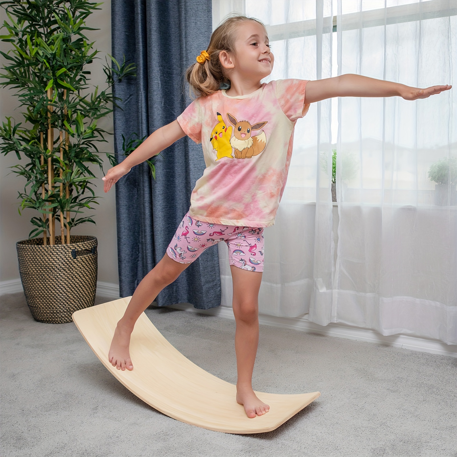 Balance Board Wobble Board Wooden Wobble Balance Board Open - Temu ...