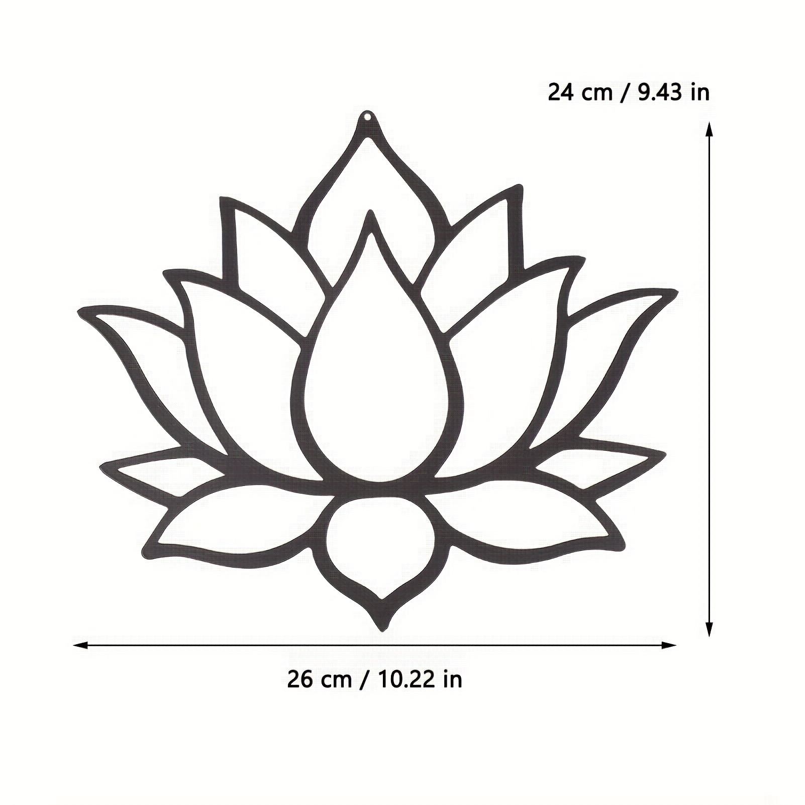 Wall Art Decoration Flower Wall Decor Metal Lotus - Temu