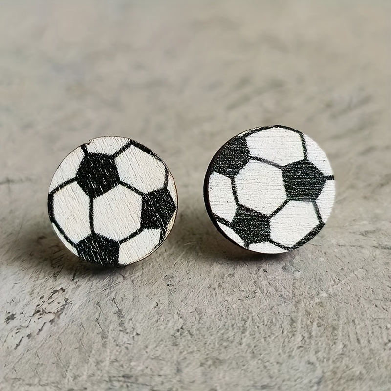 Game Sports Earrings Baseball Rugby Football Volleyball - Temu United ...
