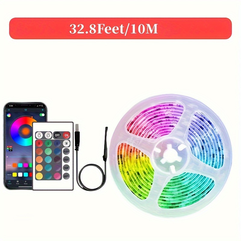 5050 Led Strip Lights Indoor Decoration Color Light For - Temu United ...