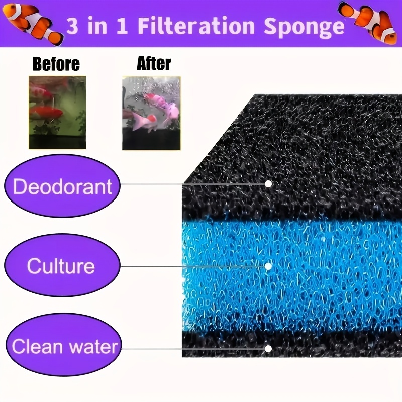 High Density Water Purification Sponge Aquarium Activated - Temu