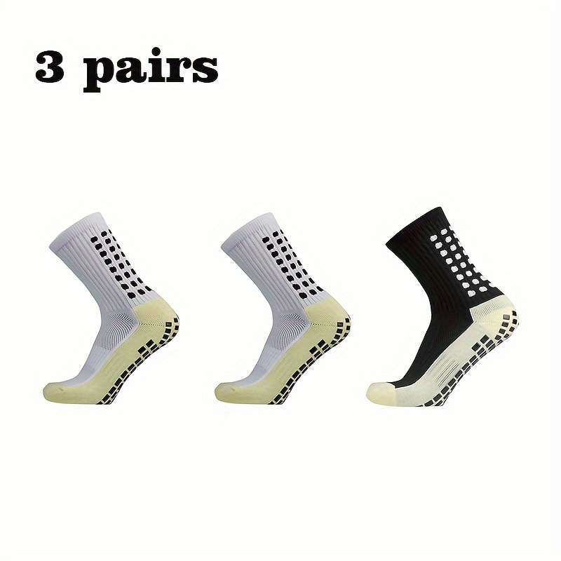 Non slip Football Socks Sports Outdoor Socks Crew Grip Socks - Temu United