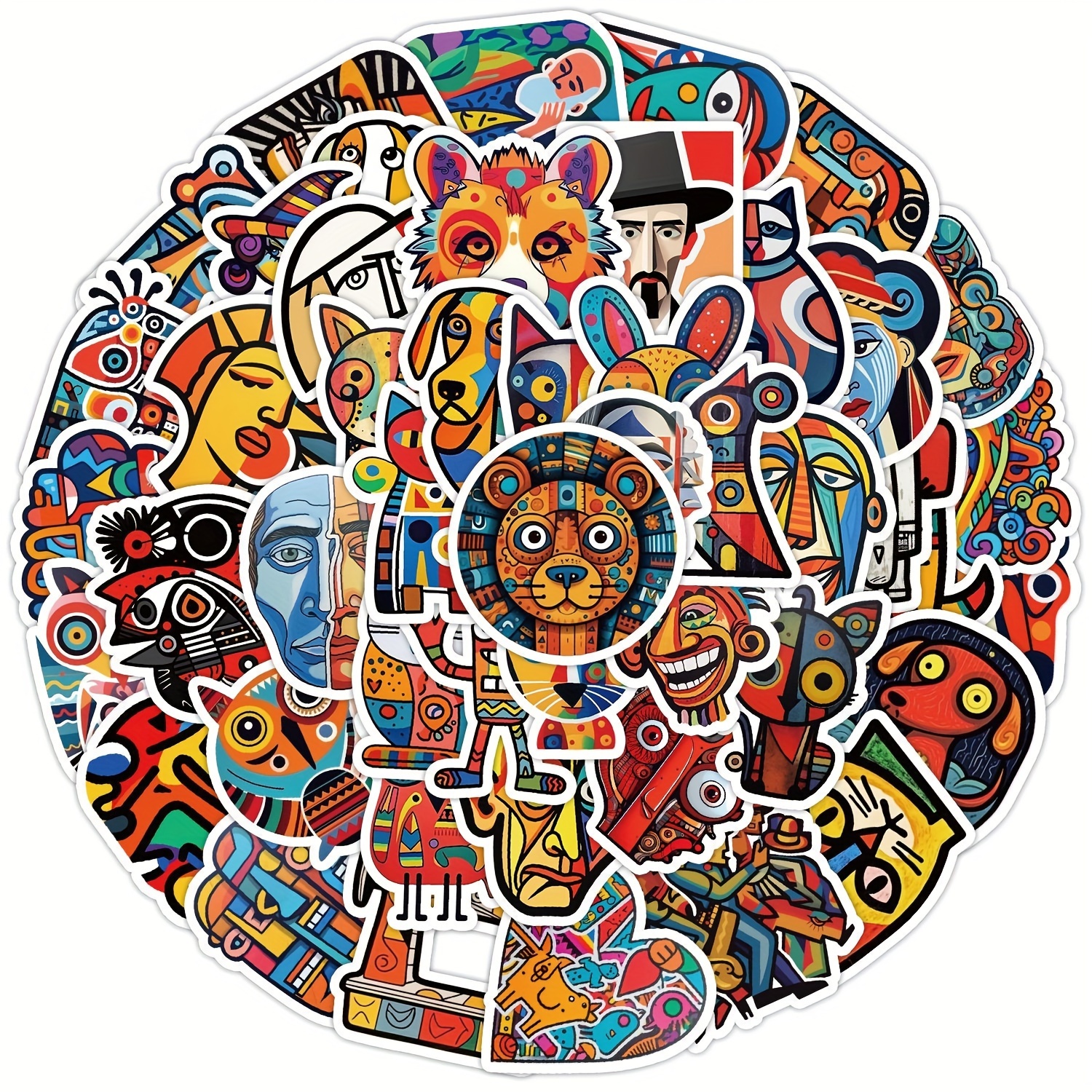 Multicolored Stickers Waterproof Vinyl Stickers Guitar - Temu United ...