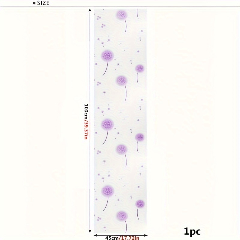Self adhesive Wallpaper Purple Dandelion Pattern Contact - Temu United ...