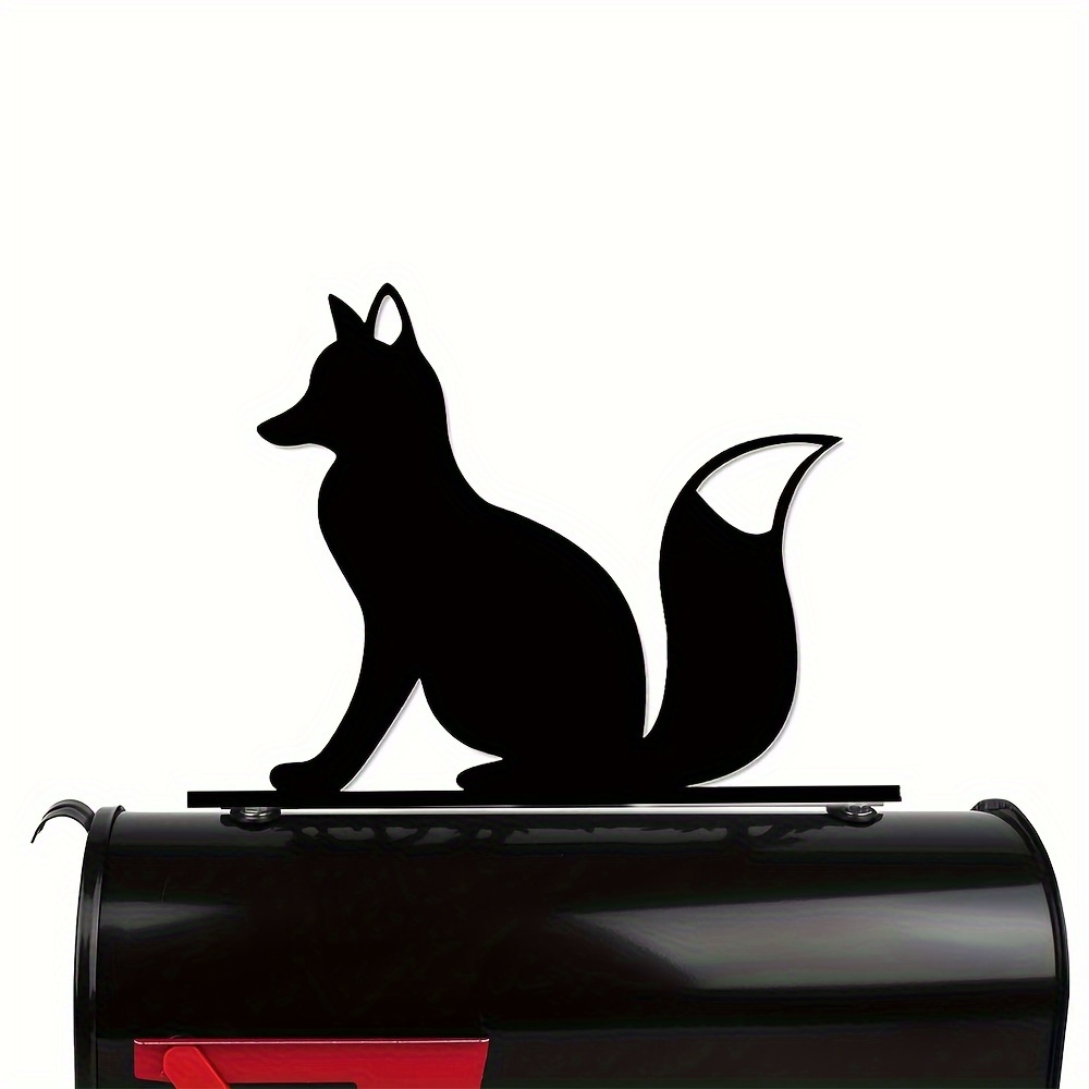 Fox Metal Mailbox Topper Hardware Included Mailbox Logo - Temu